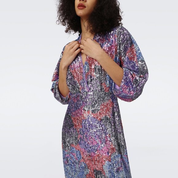 Diane Von Furstenberg | Dresses | Nwt Diane Von Furstenberg Abstract ...